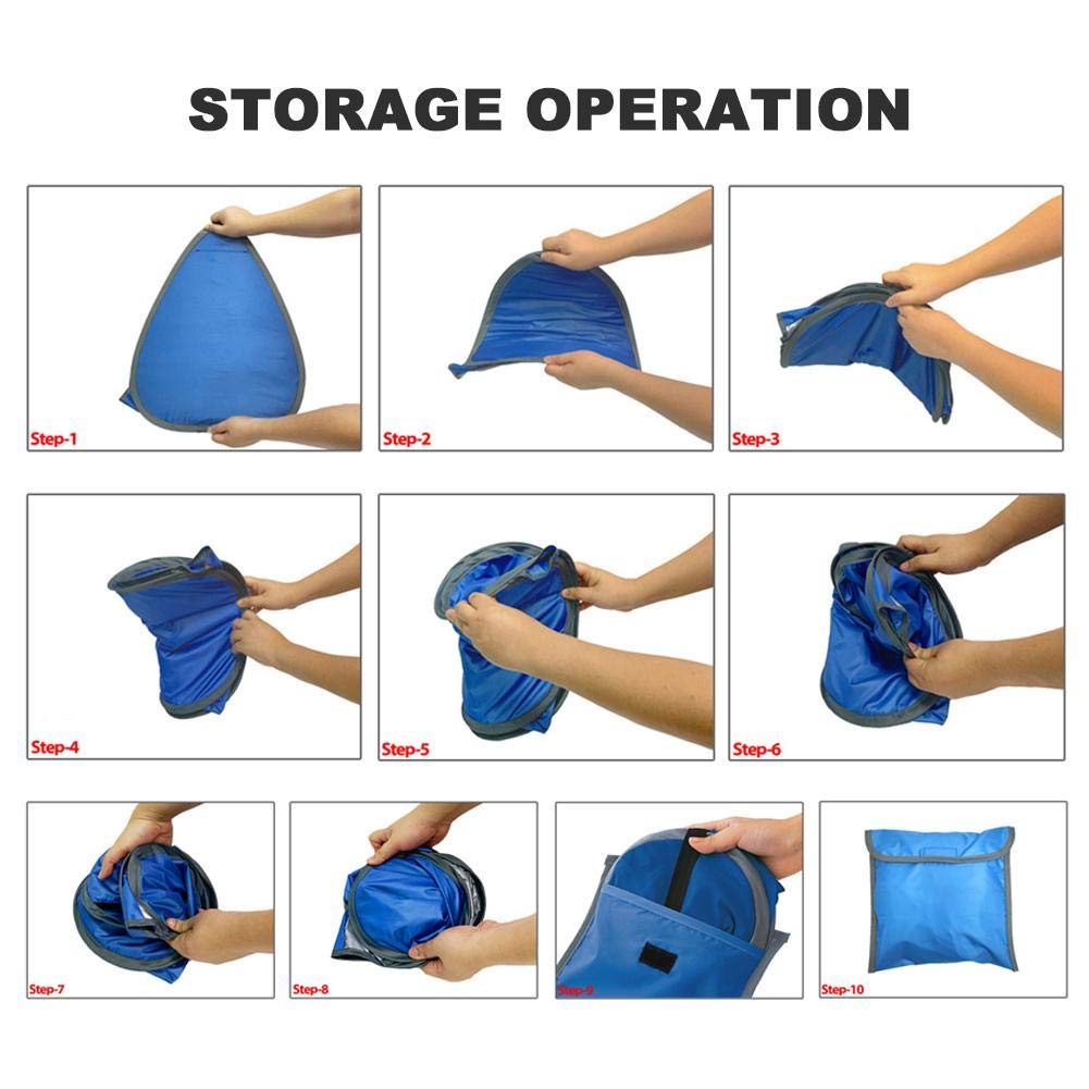 Ridecle Pop Up Beach Tent Sun Shelter Instant Automatic Portable Sport Umbrella Small Sun Beach Shader Beach Shelter Sun Protection for Face While Sunbathing