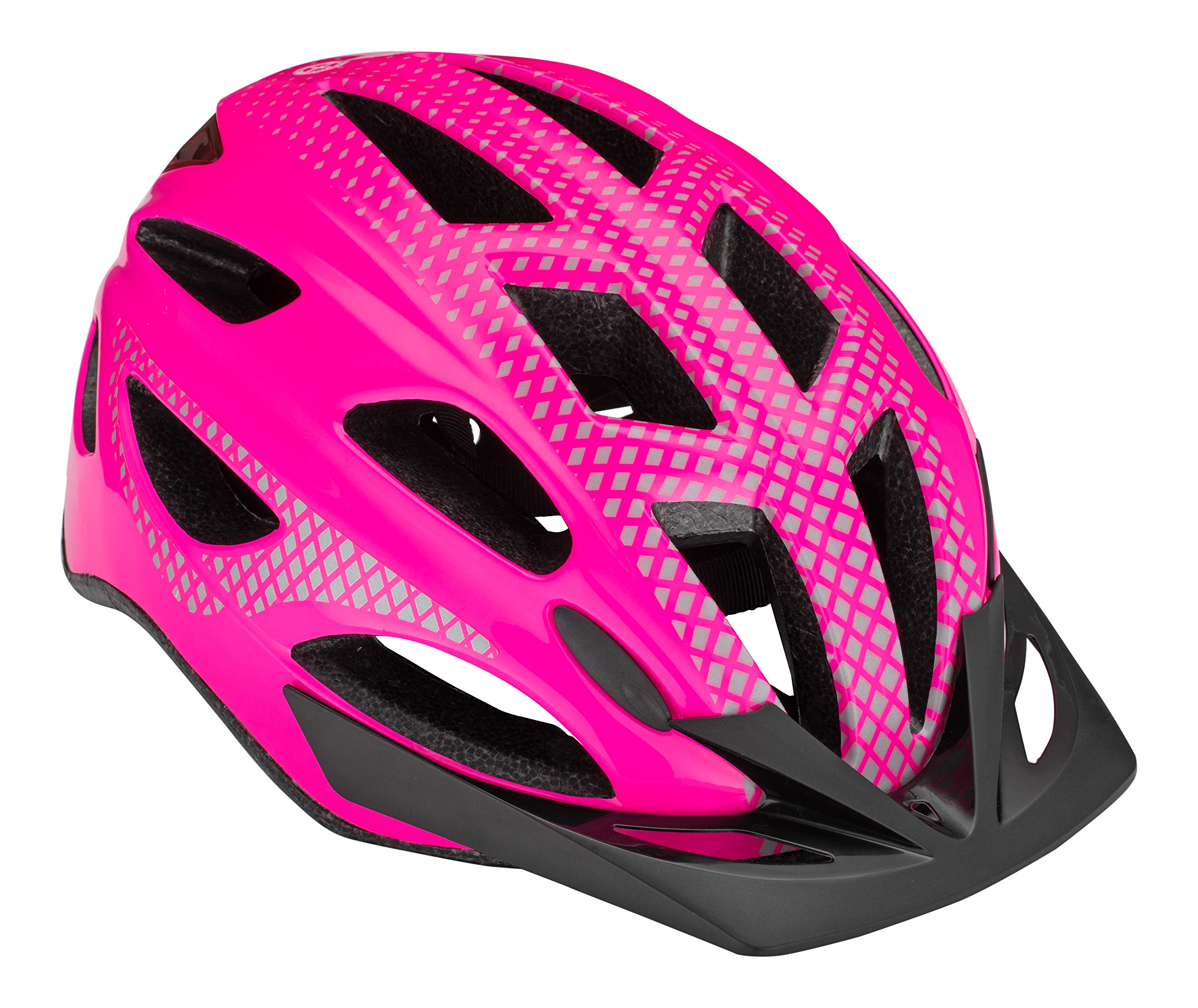 Schwinn Beam LED Lighted Bike Helmet with Reflective Design for Adults, Featuring 360 Degree Comfort System with Dial-Fit Adjustment, Viz Yellow