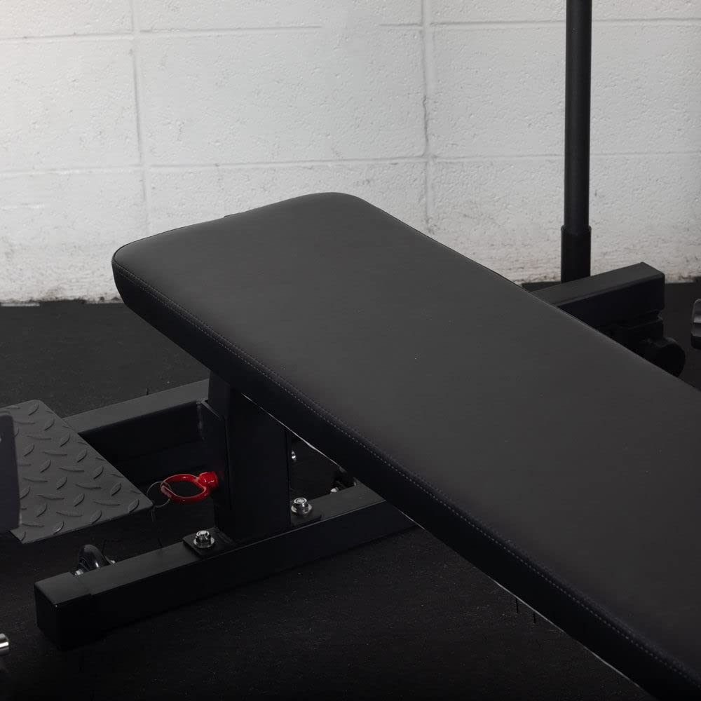 Titan Fitness Competition Bench and Squat Rack Combo, Rated 1,000 LB, Competition Standards, Fully Adjustable