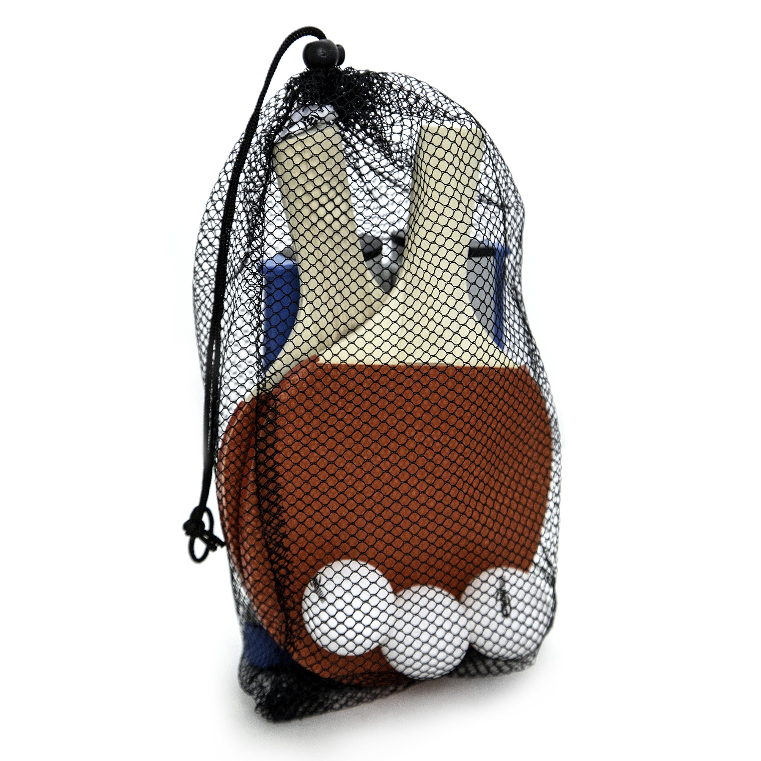 Pro Impact Table Tennis Ping Pong Set - Portable 2 Player Set Includes Travel Bag & Net - Recreation Games for Indoor or Outdoor Use
