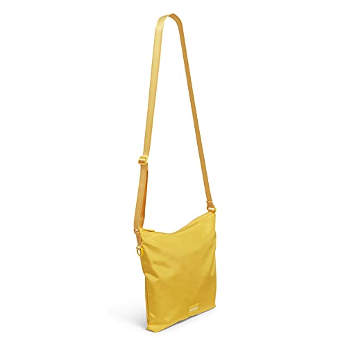 Vera Bradley Women's Recycled Lighten Up Reactive Hipster Crossbody Purse, Goldenrod, One Size