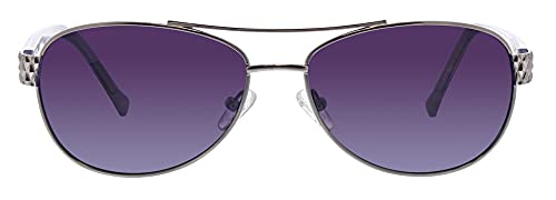 Vera Bradley Women's Marlene Polarized Aviator Sunglasses, Butterfly by, 56