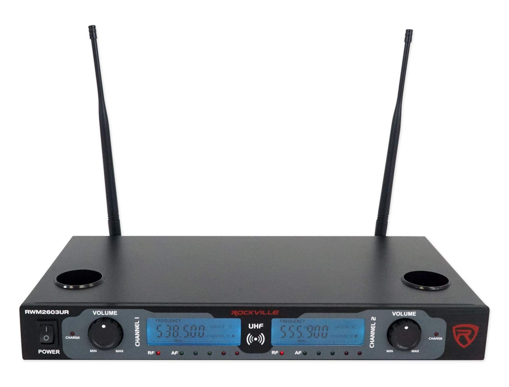 RockvilIe RWM2603UR Dual Rechargeable Microphones For Church Sound Systems