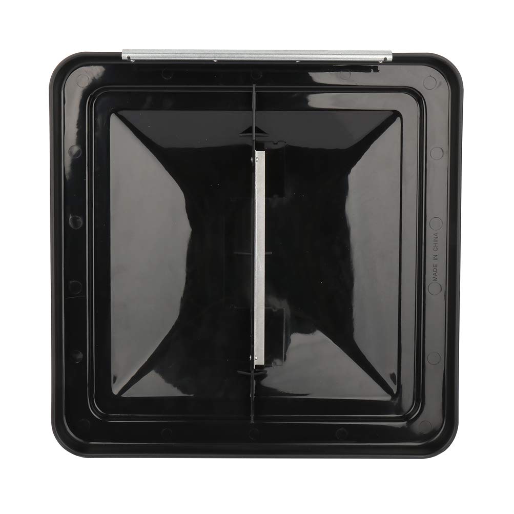 SCITOO Vent Cover 14 x 14 High Quality Trailer Ventline Black Camper Motorhome VL200-B RV Vent Cover Lid 1 pack