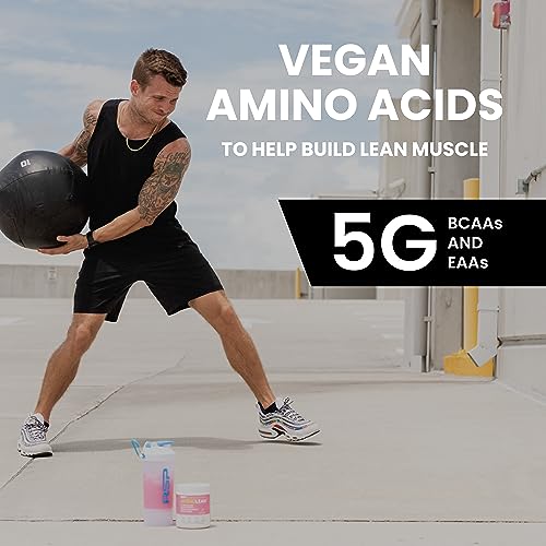 RSP NUTRITION AminoLean Pre Workout Powder, Amino Energy & Weight Management with Vegan BCAA Amino Acids, Natural Caffeine, Preworkout Boost for Men & Women, 30 Serv, Pink Lemonadeā¦