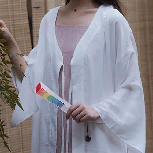 wedding traditional Chinese beautifully 2PC fan handmade hollow folded gift Fans House Fan with Remote Control (Multicolor, One Size)