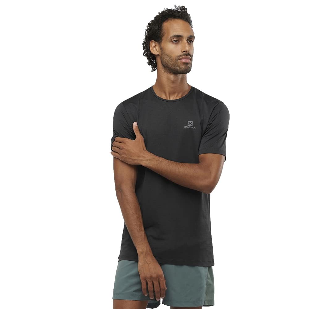 Salomon Men's Agile Training Tee, Black, XL