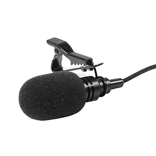 XIAOMINDIAN USB Stereo External Microphone High Fidelity Microphone for GoPro Hero 4 3 3 Plus Action Camera (Color : Black)