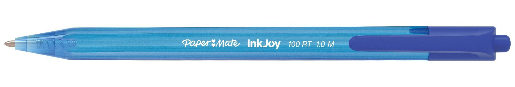 Paper Mate InkJoy 100RT Retractable Ballpoint Pens, Medium Point, Black/Red/Blue Ink, 8 Pack (1945934)