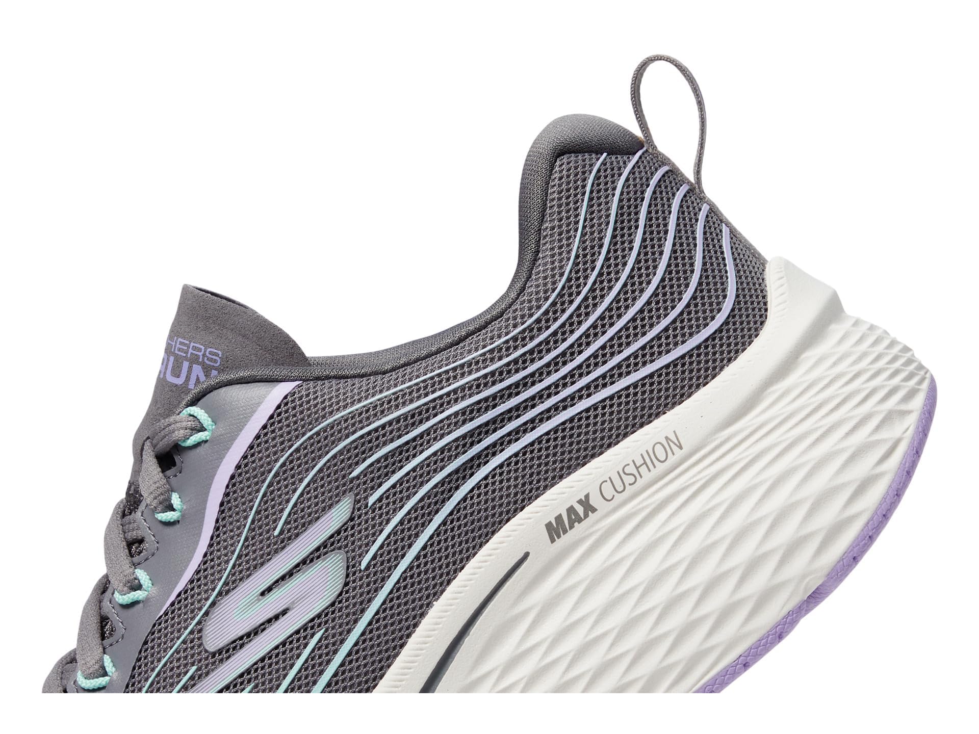 Skechers Women's Max Cushioning Elite 2.0 Sneaker, Charcoal/Lavender, 9.5