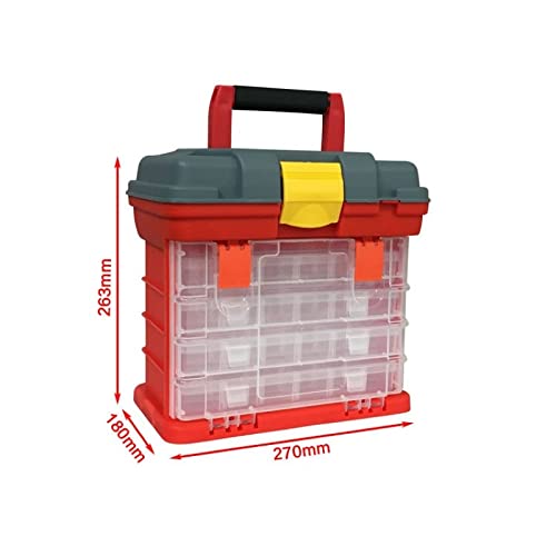 WDBBY Multifunction Plastic Box Large Fishing Box Screw Parts Storage Box Storage Fishing Lures Box Accessories Tool Box (Size : Style 2)