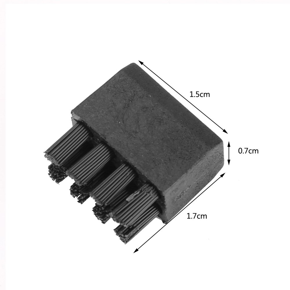 ROBTLE 3Pcs Arrow Rest Replacement, Plastic Brushes with 3pcs Screws Black Archery Bow Brush for Hostage Arrow Rest Archery Bow, 0.66 inch x 0.59 inch x 0.27 inch
