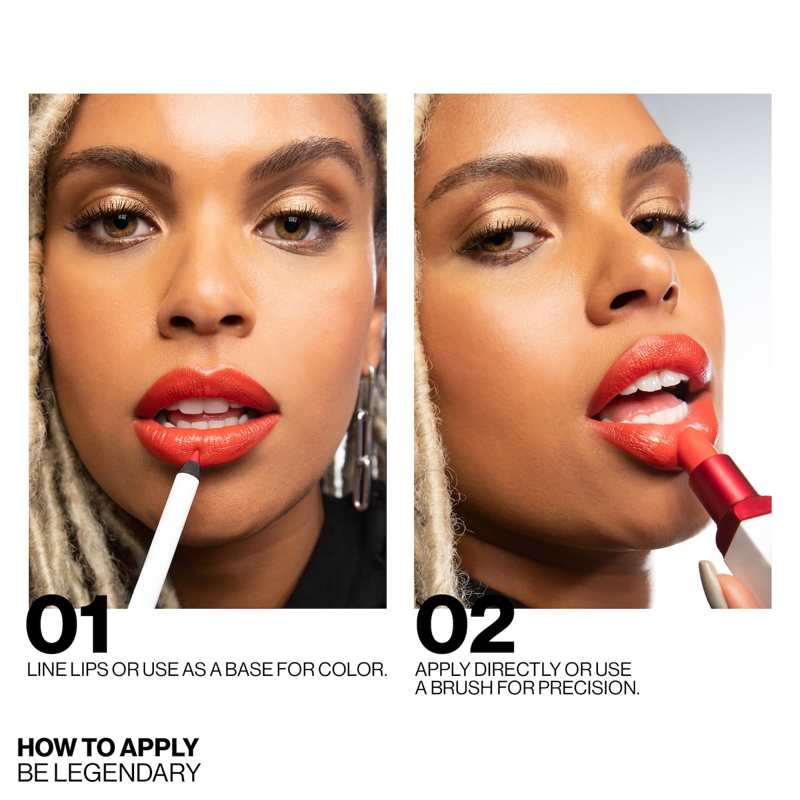 Smashbox Be Legendary Prime & Plush Lipstick, Rich Color, Satin Finish, 0.12 oz., Poolside