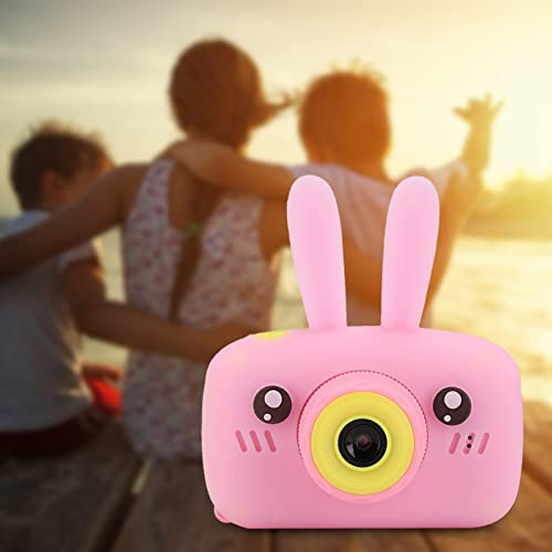 Srliya Portable Bunny Digital Camera, Portable ABS Children Digital Camera 12MP 2.0-Inch HD Color Screen Gift Toy for Child
