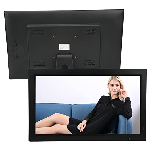 Smart Photo Frame, Multifunctional Black Slideshow Smart Photo Album 22 Inch with Dormitory Support (US Plug)