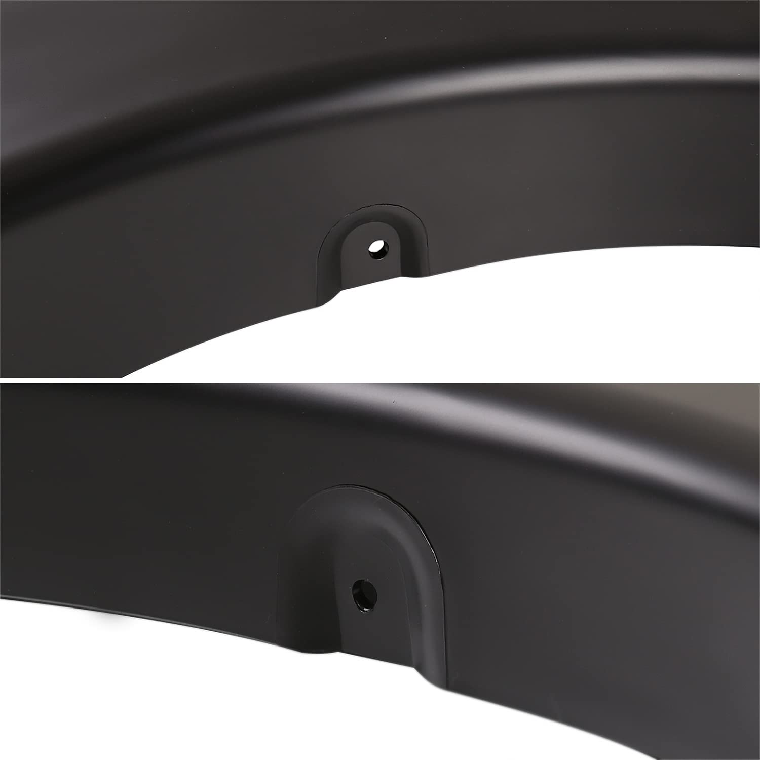 Spec-D Tuning 4PC Front + Rear Black Fender Flare Wheel Cover Compatible with 1999-2007 Ford F250 F350 F450 Super Duty