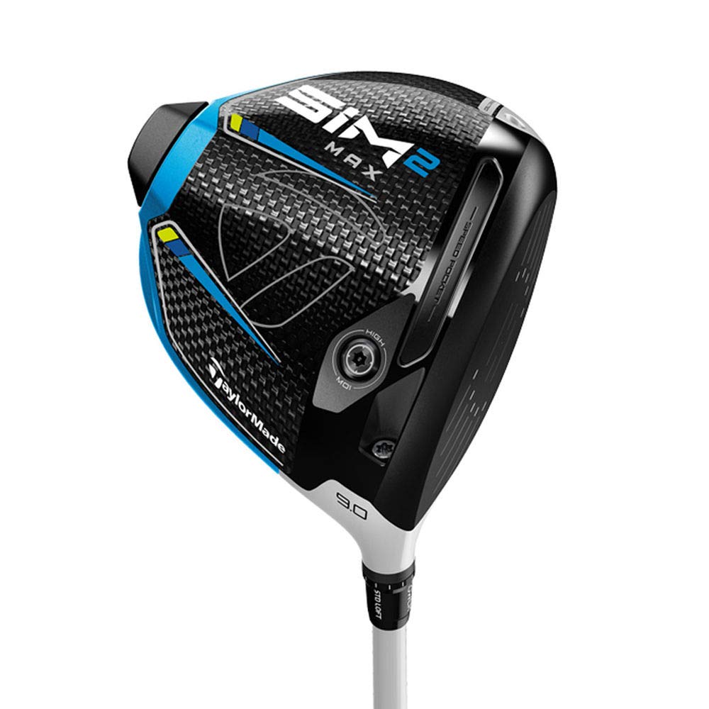 TaylorMade SIM 2 Max Driver Mens Left Hand Graphite Stiff 9 Degree KuroKage Silver , Balck/Light Grey