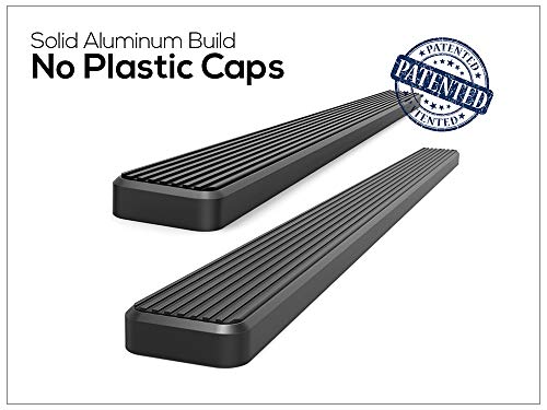 Premium 4" Black iBoard Running Boards Compatible with 09-14 F150 SuperCrew Cab