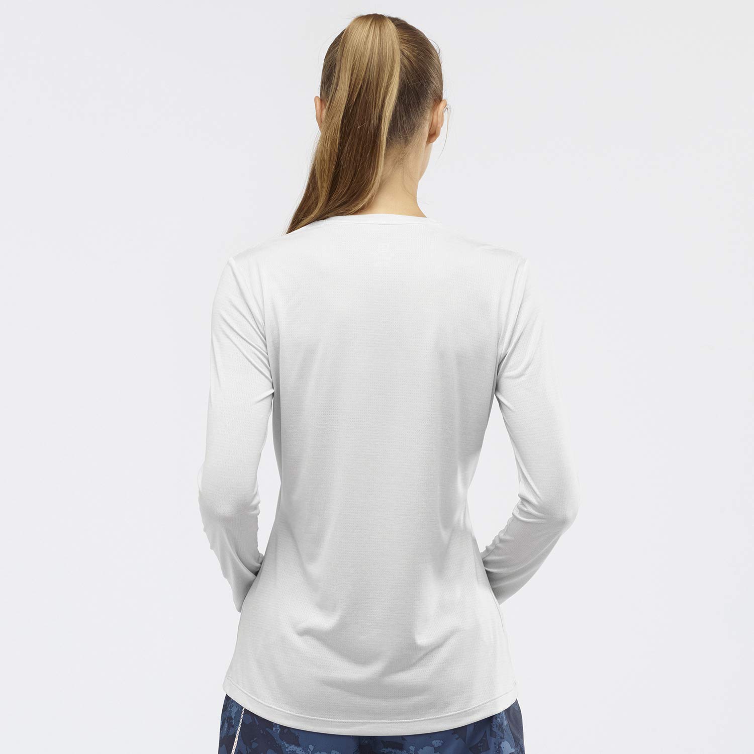 Salomon Women's Standard Shirt, Light Grey Sag, L