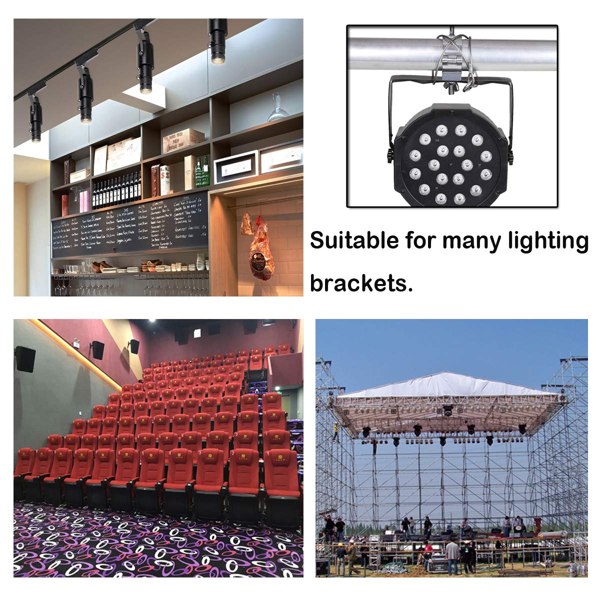 SMTUNG 31.5'' Fall Prevention Safety Cables Stainless Steel Security Rope for Party Lights DJ Light Stage Lighting 110lb Load Capacity (3pcs 0.12in 3mm)