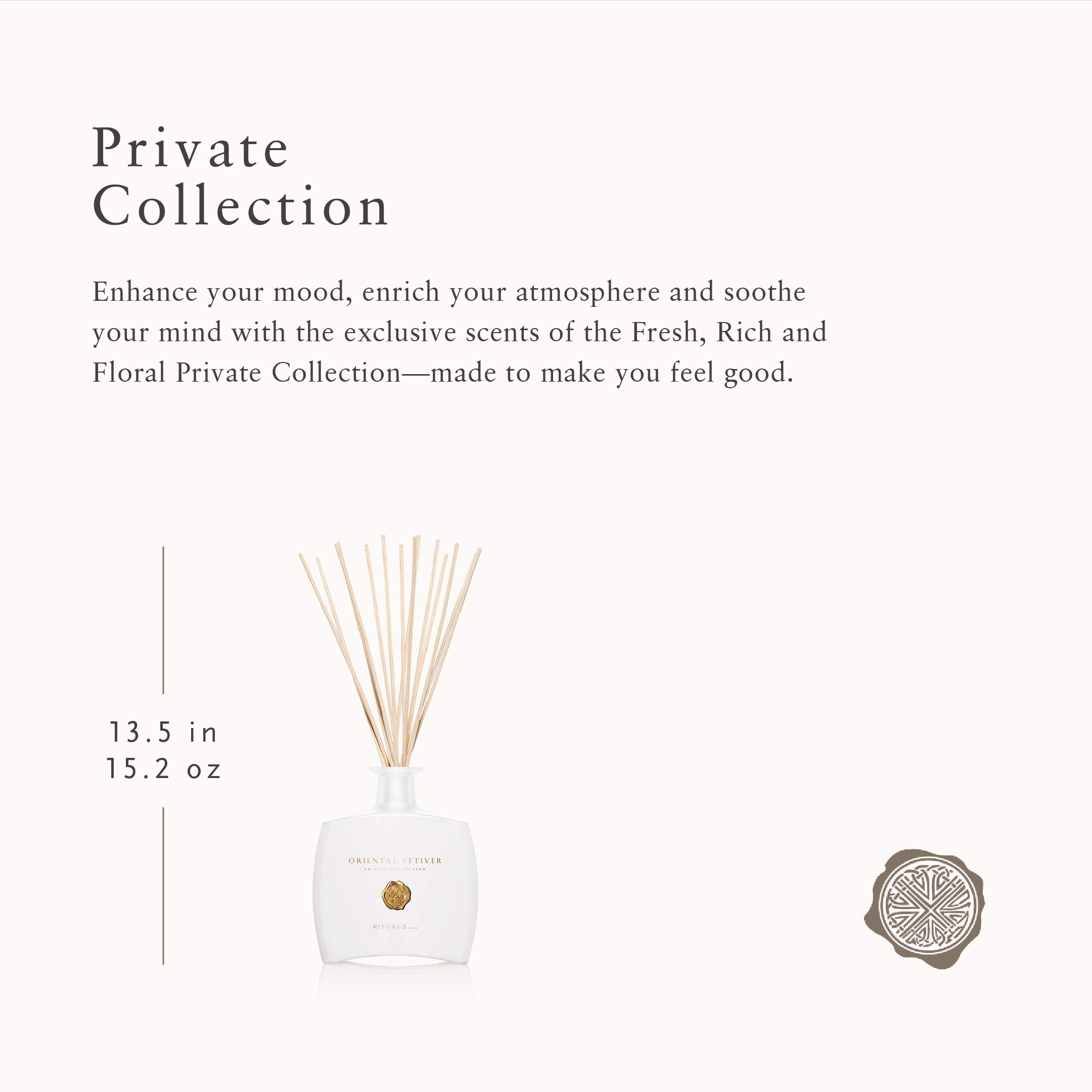 Rituals Rituals Oriental Vetiver Oil Reed Diffuser Set 15.2 Fl Oz, 15.2 fl. oz.