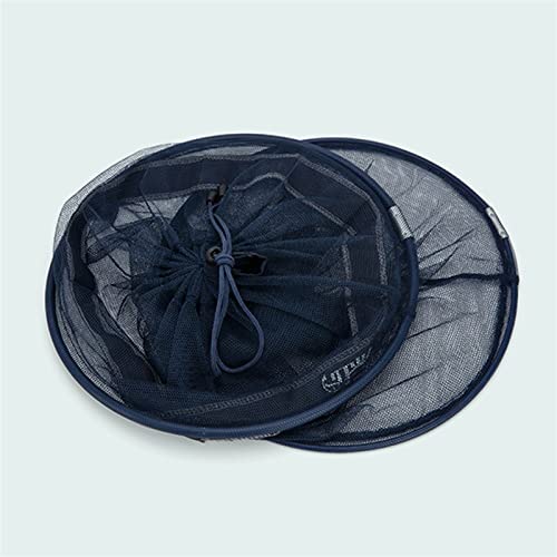 XIWALAI Portable Fishing Net with Small Mesh Bag Quick-Drying Fishing Trap Foldable Crayfish Carp Fishing Accessories Tool (Color : Small, Quantity : 1pc)