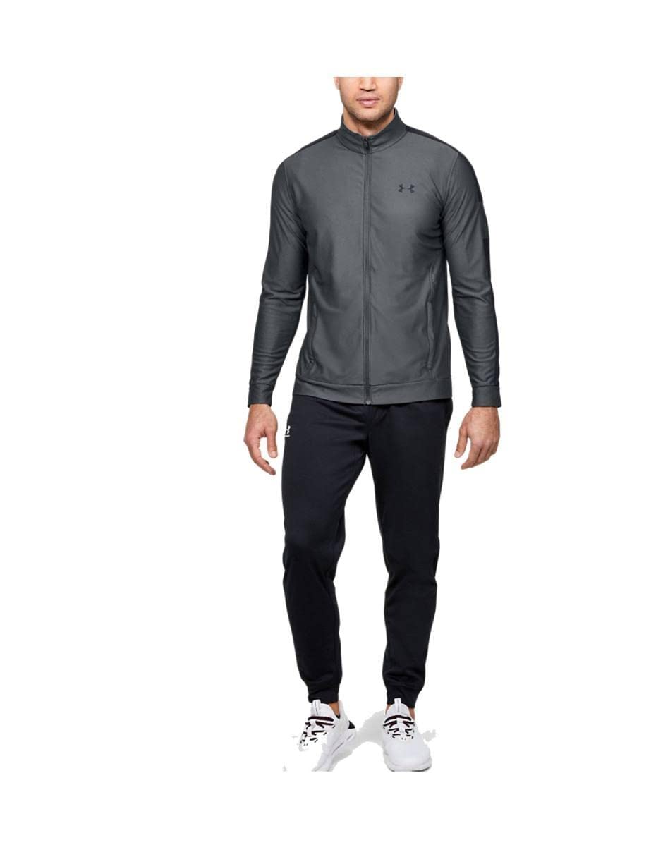 Under Armour Men's UA Twister Full Zip Track Jacket 1347293 (Pitch Gray / Black - 012, Large)