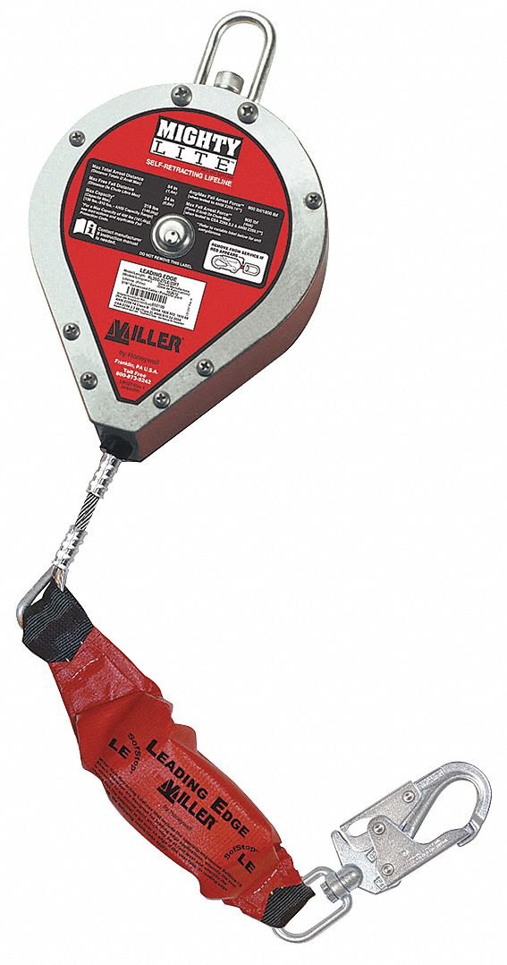 RL20G-Z7LEK/20FT Miller 20' MightyLite Leading Edge Self Retracting Lifeland