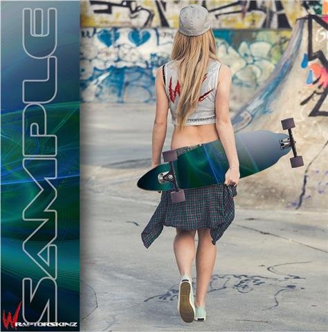 Ping - Decal Style Vinyl Wrap Skin fits Longboard Skateboards up to 10"x42" (Longboard NOT Included)