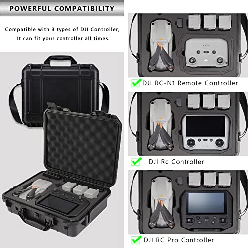 Professional Hard Case for DJI Air 2S with Strap Shockproof Waterproof Case Compatible with DJI Mavic Air 2, Smart Controller, Batteries,Charger, Lens Filter Case, Propellers