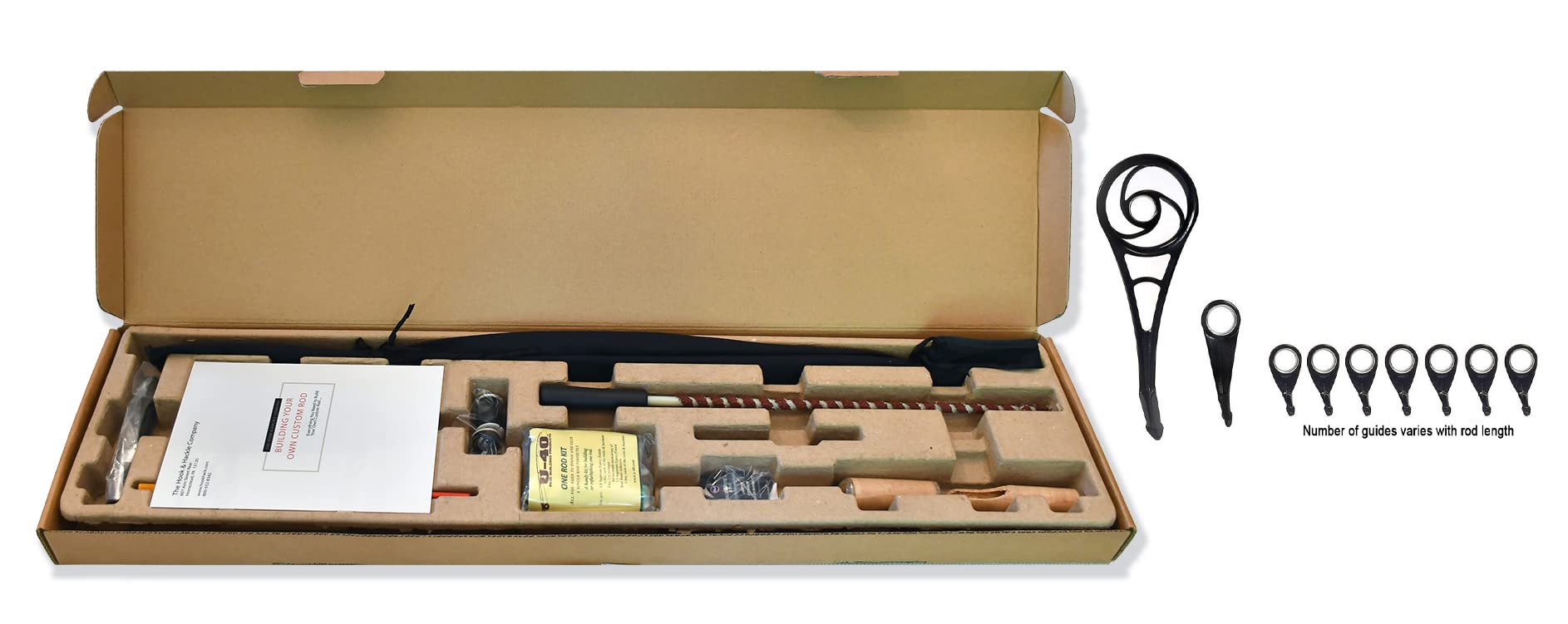 The Ultimate Custom Spinning Rod Building Kit 7' 3-pc MH - Microwave - Complete, One Size Fitz All