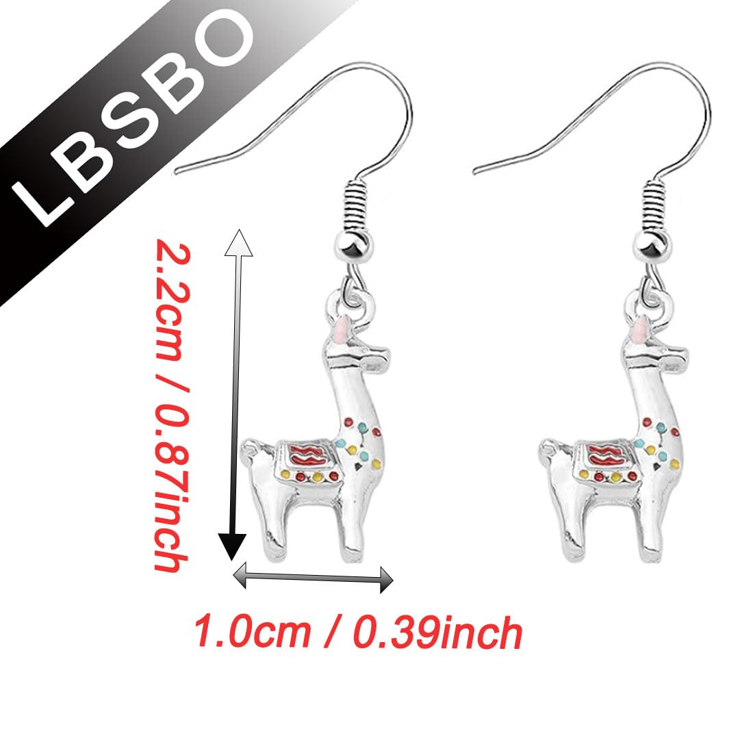 Tiny Llama Earrings Llama Lover Jewelry Alpaca Earrings Kawaii Alpaca Gift Animal Earrings Llama Jewelry (Llama Earrings)