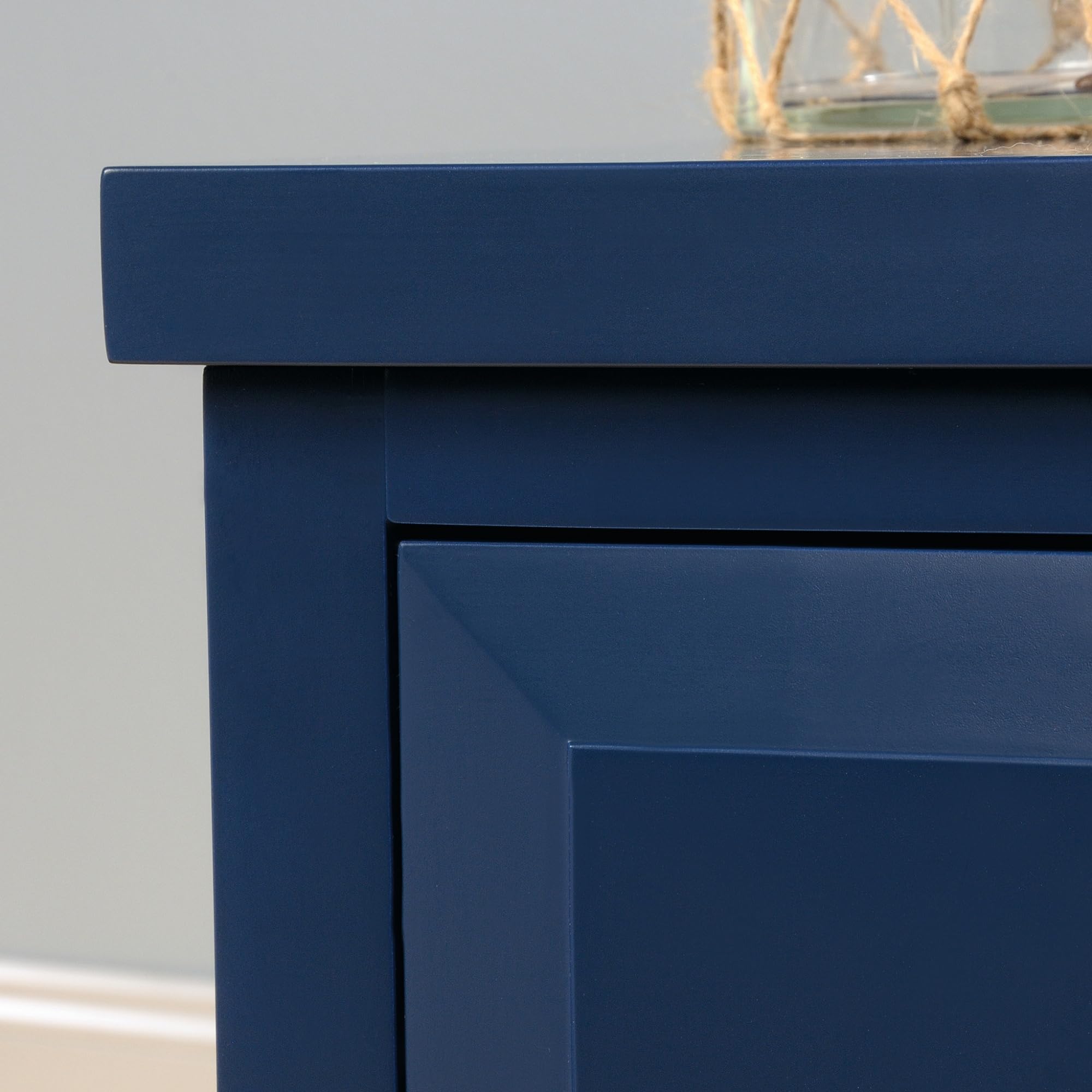 Sauder Cottage Road Side Table, Indigo Blue finish
