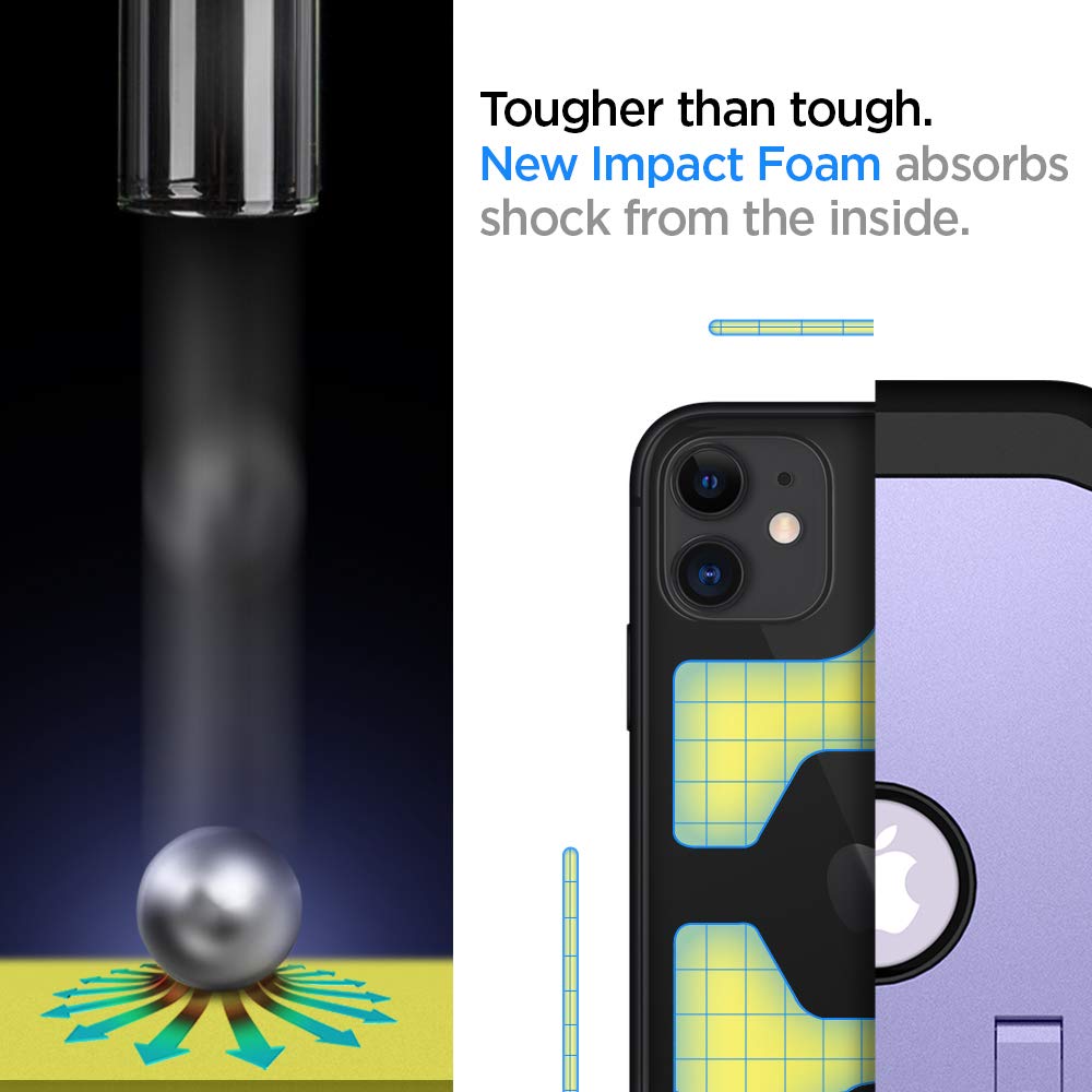 Spigen Tough Armor [Extreme Protection Tech] Designed for iPhone 11 Case (2019) - XP Purple
