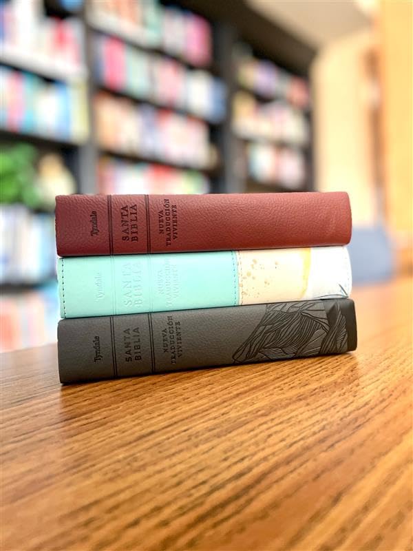 Santa Biblia NTV, Edición compacta, letra grande (SentiPiel, Carbón, Índice, Letra Roja) (Spanish Edition)
