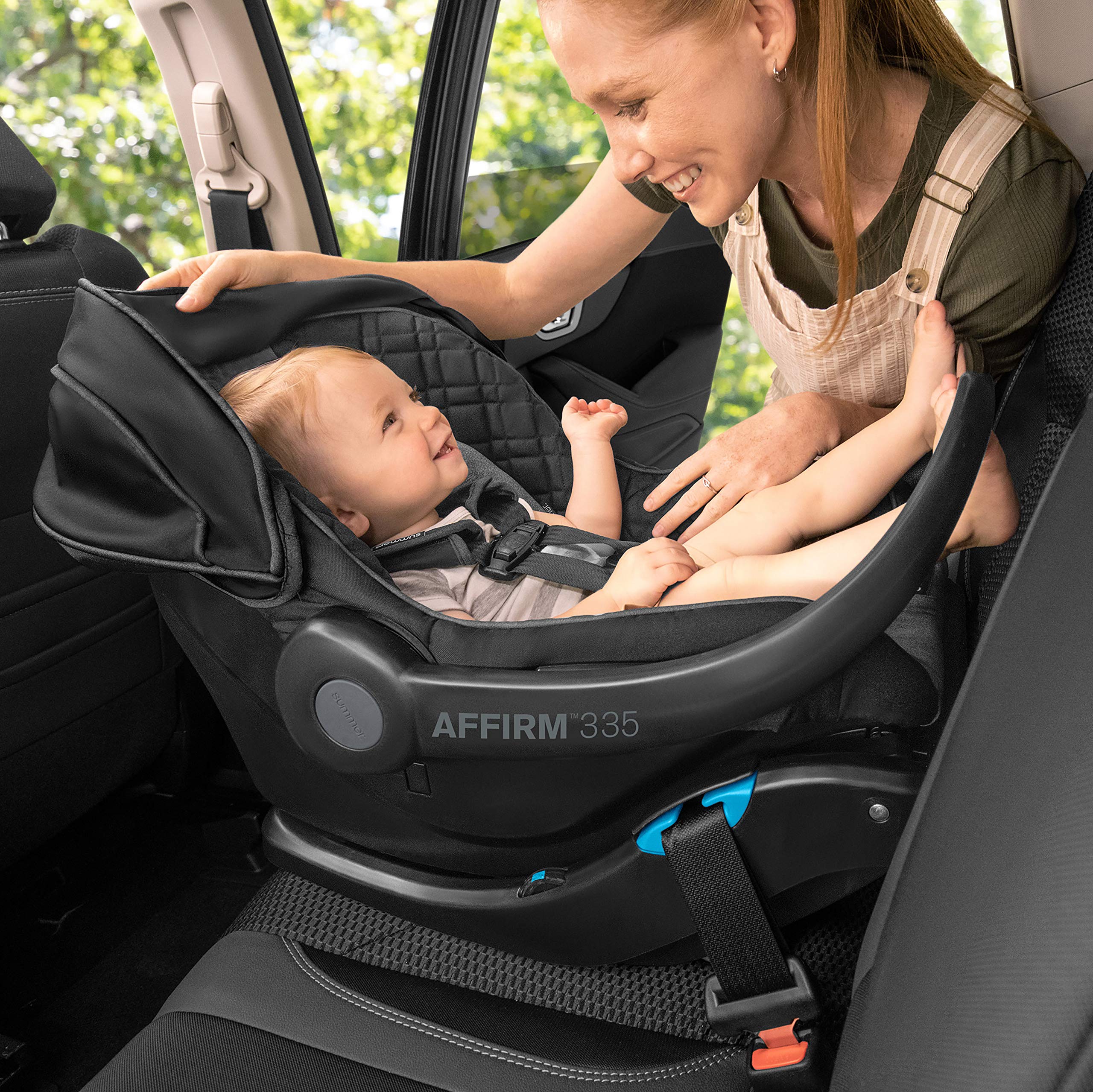 Summer 3Dpac CS Compact Fold Stroller with The Affirm 335 DLX Rear-Facing Infant Car Seat (Slate Gray) and Affirm 335 Infant Car Seat Adapters