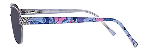 Vera Bradley Women's Marlene Polarized Aviator Sunglasses, Butterfly by, 56