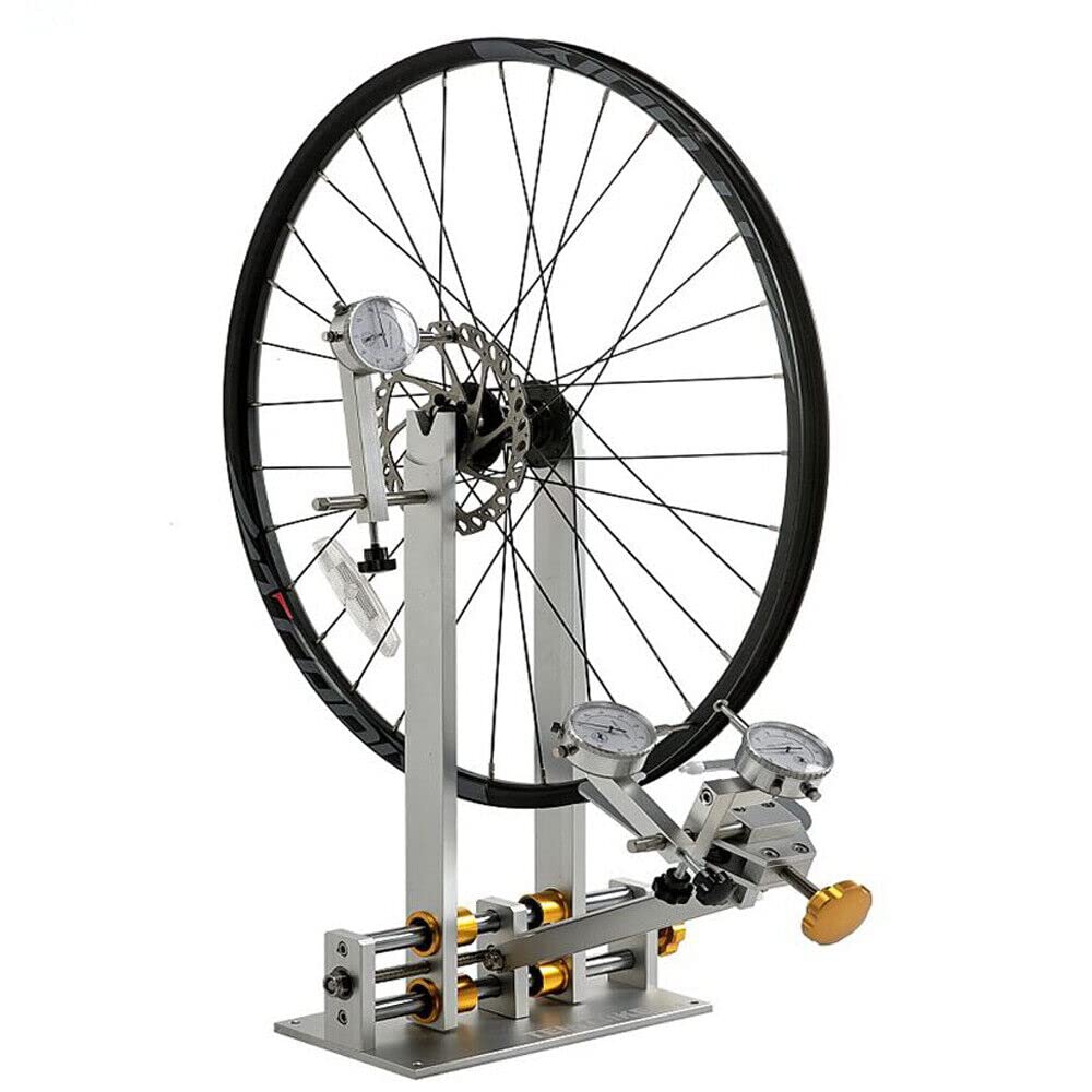 Professional Wheel Truing Stand Bicycle Adjustment Rims MTB Road Bike Removable Multi-function Bicycle Wheel Alignment Repair Tool for 10"-29" Wheels