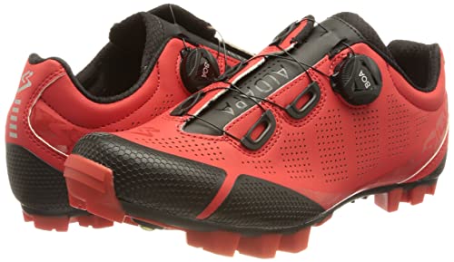 Spiuk Sportline Men's Modern ALDAPA MTB Shoe, Matte Red, men11 d(m) us=45eu