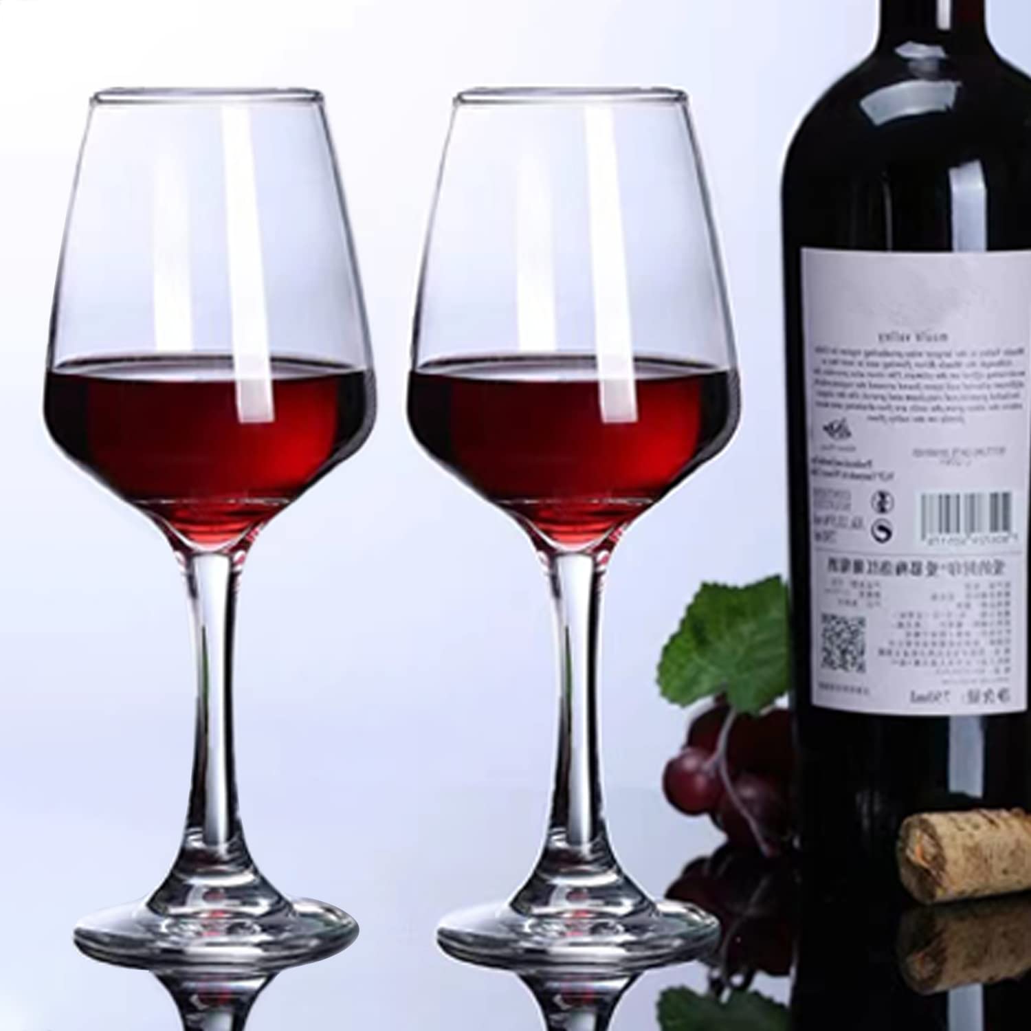 Ufrount Red Wine Glasses Set of 12,11 OZ Classic White Wine Glass with Stem,Elegant Long Stemware Red Wine or White Wine Glassware for Restaurant and Party