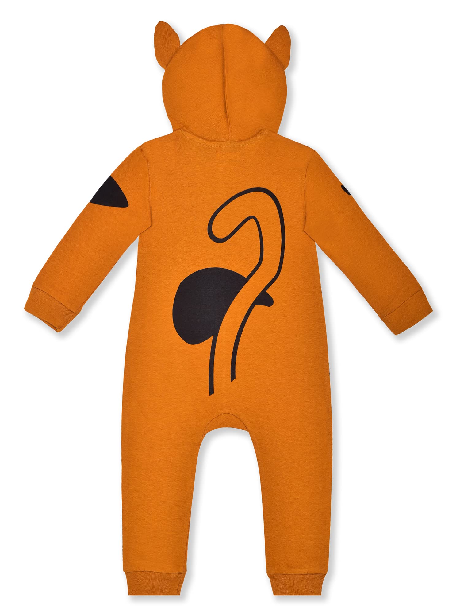 Warner Bros. Scooby Doo Boys’ Hooded Footed Coverall for Newborn, Infant and Toddler - Brown
