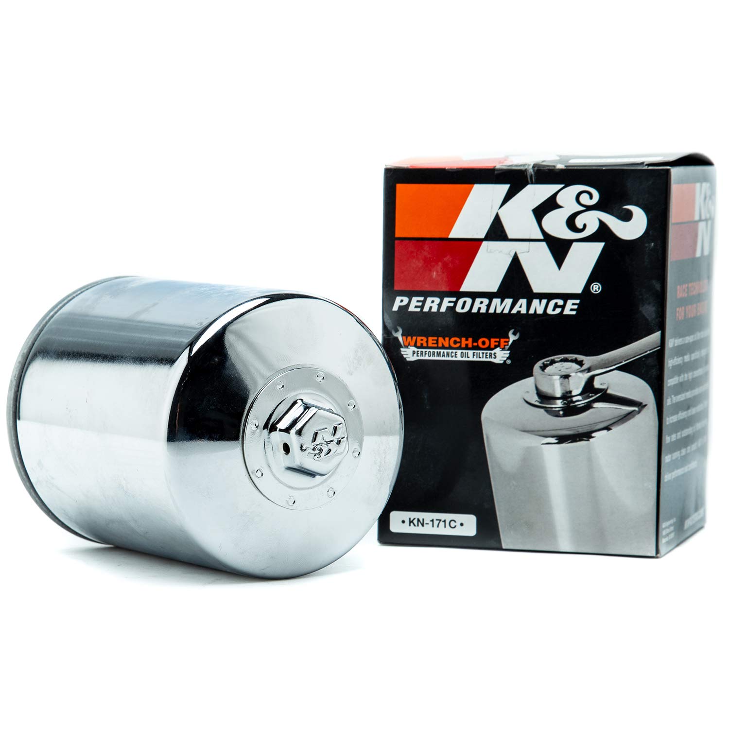 Red Line 90226 Big Twin 20w50 Power Pack Oil Package with K&N High Performance Oil Filter (Complete Kit, Chrome Filter)