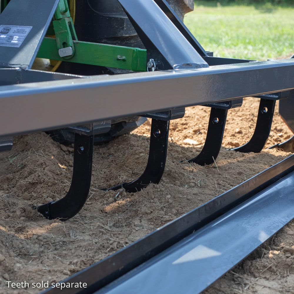 Titan Attachments 8 FT Land Leveler and Grader for 3 Point Tractor Fits Cat 1 and Cat 2