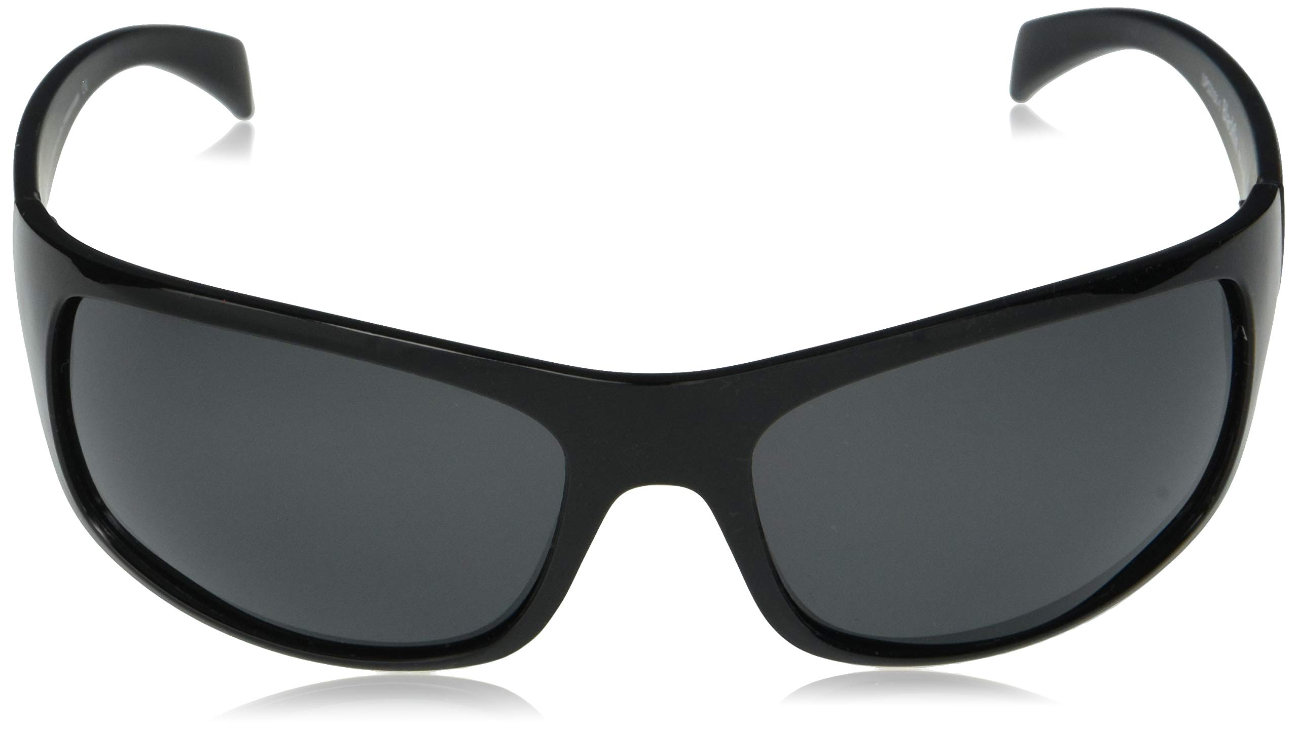 Peppers Sport Polarized Oval Sunglasses, Shiny Black, 63x17x132mm