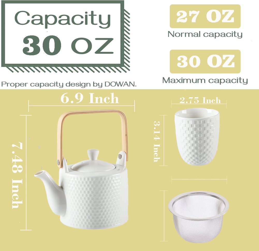 Toichi Japanese Ceramic Tea Cups 6 oz, Teacups Tea Gifts, 1 Cup (Black)