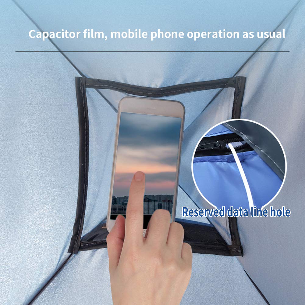Sun Shelters Instant Sun Shade Canopy Pop Up Face Shade Canopy, Mini Automatic Shade Tent for Beach Camping Fishing Hiking Picnic