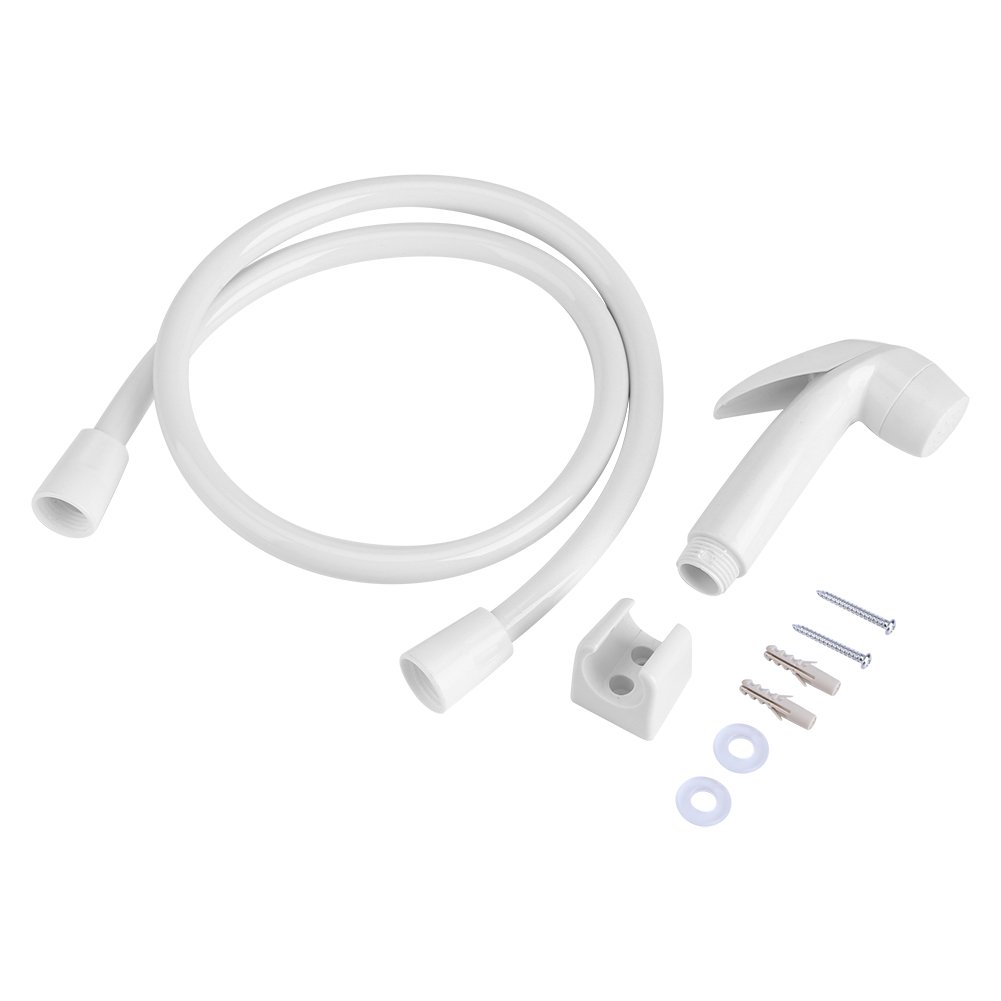 Toilet Bidet, Bidet Sprayer for Toilet Bidet Attachment for Toilet Plastic Wall Mounted Shower Toilet Bathroom Handheld Bidet Diaper Spray Sprayer Shattaf Kit
