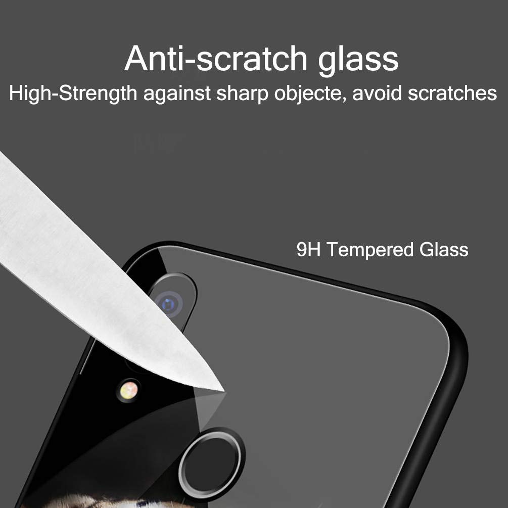 Phone Case for Samsung Galaxy A40 Cover,Tempered Glass Back Cover Soft Silicone Anti Scratch Bumper Design LB-3 Dream Catcher Watercolor Dreamcatcher Protective Case