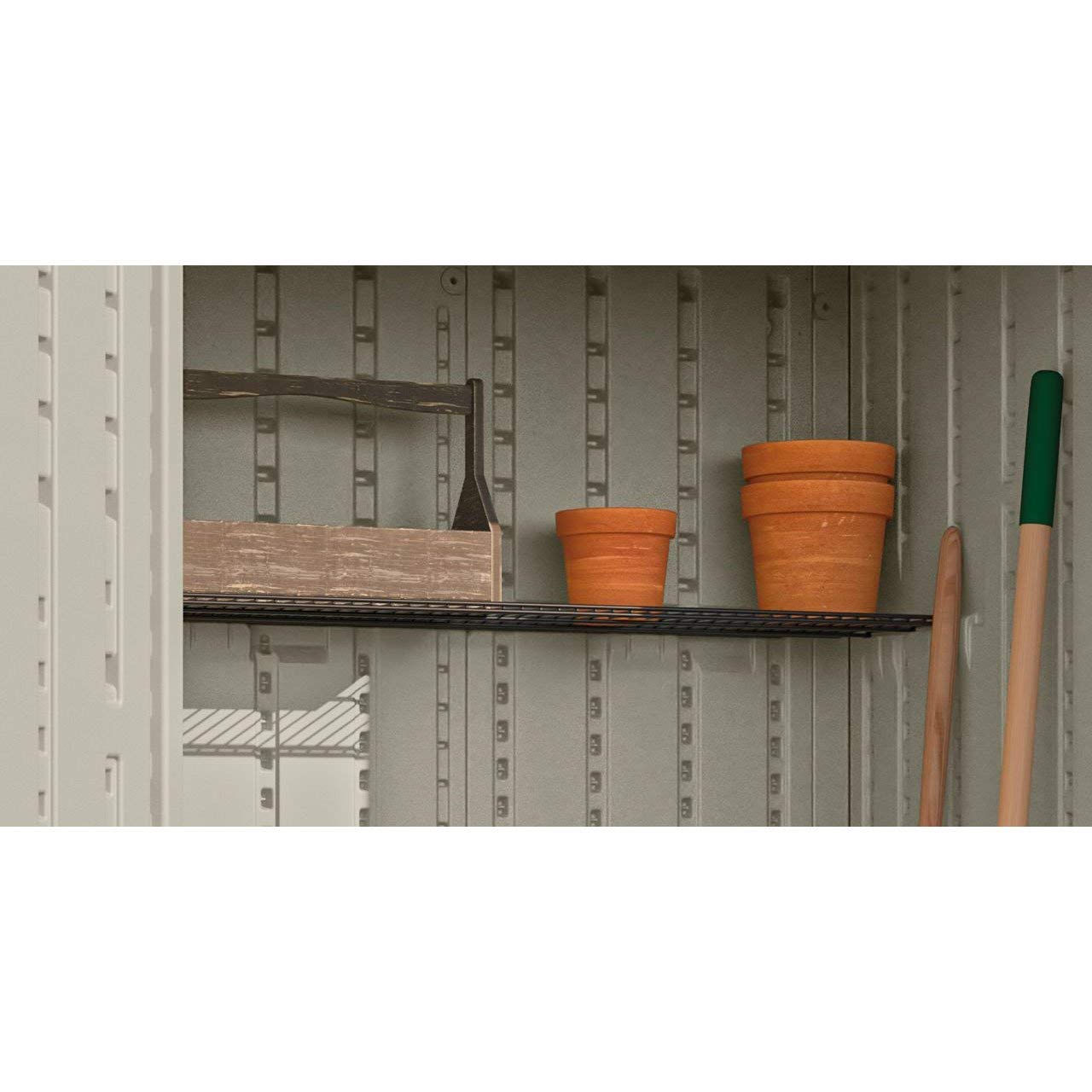 Suncast Vertical Storage Shed Organization Wire Shelf Rack Shelving (5 Pack)