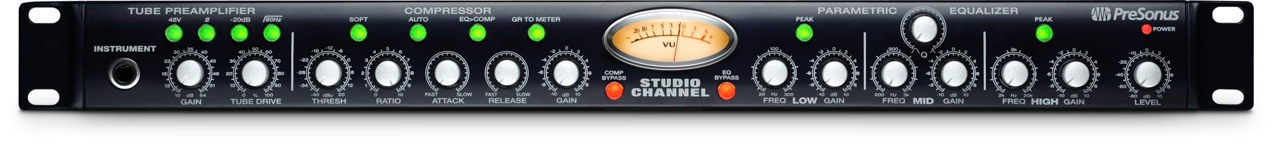 PreSonus STUDIOCHANNEL Vacuum-Tube Channel Strip, Blue